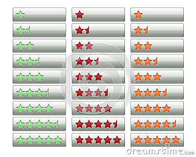 Rating Bars Stock Images - Image: 7647564