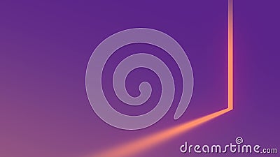 Ray of Light Falling on Surface through Opened Door. 3d Render Digital ...