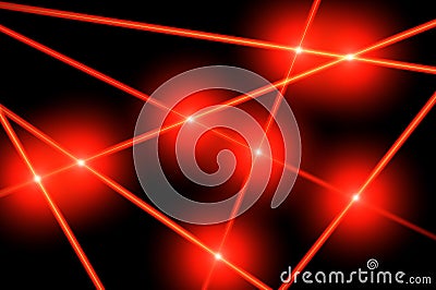 Rayons Rouges De Laser Illustration Stock - Image: 41117568