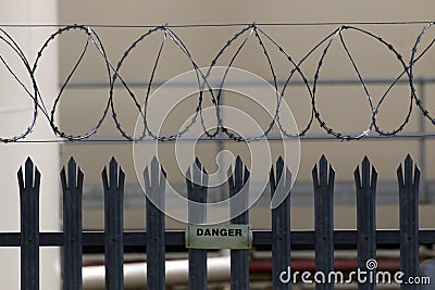 Razor Wire Fence Danger - Stock Image - Everypixel
