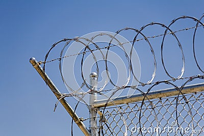 Razor Wire Security Fence_01 Stock Photography | CartoonDealer.com #1366820