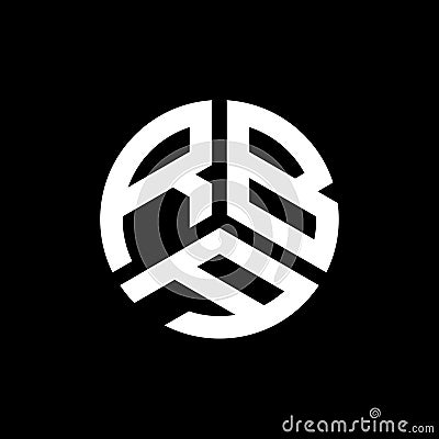 RBA Letter Logo Design On Black Background. RBA Creative Initials ...