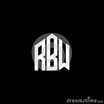 RBW Letter Logo Design On BLACK Background. RBW Creative Initials ...