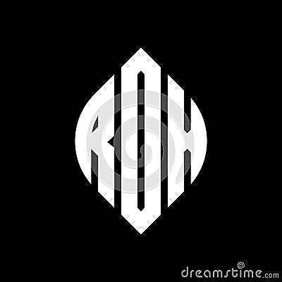 RDX Circle Letter Logo Design With Circle And Ellipse Shape. RDX ...