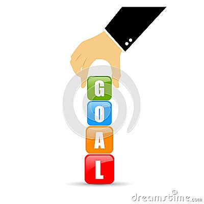 Reach Your Goal Icon Stock Vector - Image: 80282878
