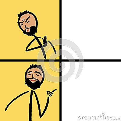 Reaction Meme Comic Template Vector Illustration | CartoonDealer.com ...