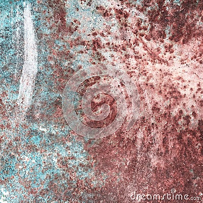 Read And Teal Rusty Metal Texture Royalty-Free Stock Photography ...