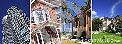 Real Estate Collage Royalty Free Stock Photos - Image: 10176048