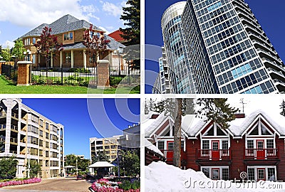 Real Estate Collage Royalty Free Stock Photos - Image: 10176168