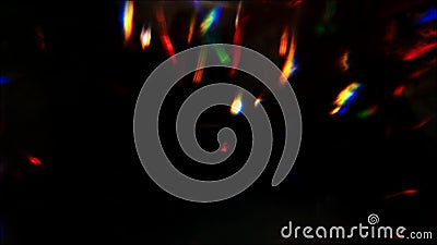 Real Lens Flare Iridescent Flecks Motion Dark Stock Video - Video of ...