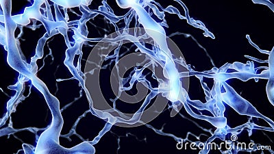 Real Neuron Network Synapse Inside the Human Brain. Neuronal and ...