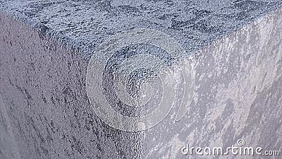 Rough cast metal cube stock video. Video of structure - 237480795