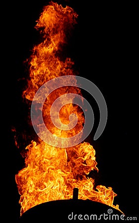 Realistic Fire On Torch Royalty-Free Stock Image | CartoonDealer.com ...