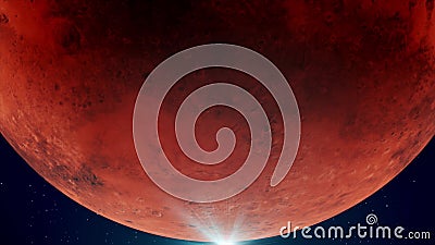 Realistic Mars Planet Animation with Seamless Loop Stock Footage ...
