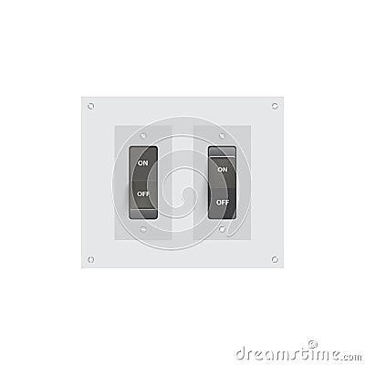 Realistic On-Off Switch. Cartoon Vector | CartoonDealer.com #27999843