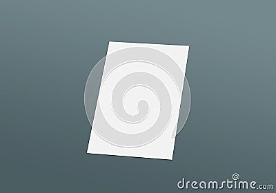 Realistic A4 Pages Mockup Design, Blank Sheet Paper Mockup Stand. Flat ...