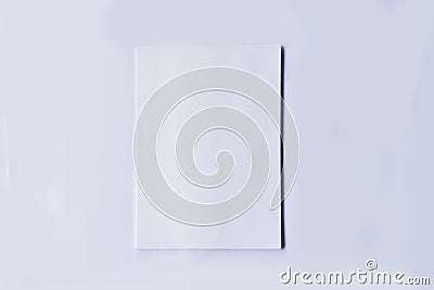 Realistic A4 Pages Mockup Design, Blank Sheet Paper Mockup Stand. Flat ...