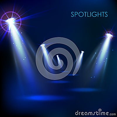 Realistic Spot Light Effect Cartoon Vector | CartoonDealer.com #71365445