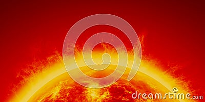 Realistic Sun Rendering As Close-up of Burning Star in Center 4k Cgi ...