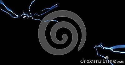 Realistic Thunder Use Black Background Stock Image | CartoonDealer.com ...