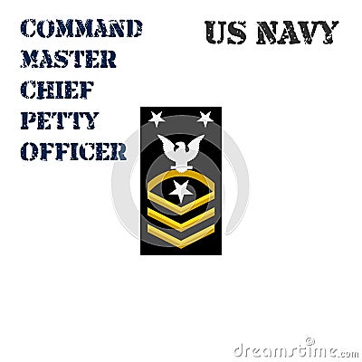 Realistic Vector Icon Of The Armband Chevron Of The Command Master ...