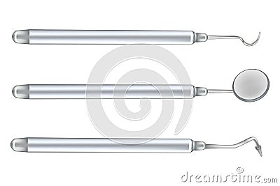 Realistic Vector Illustration Dental Scale Tool. Dental Tools Set ...