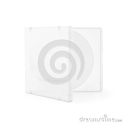 Realistic White Cd With Box Cover Template Isolated On White Background ...