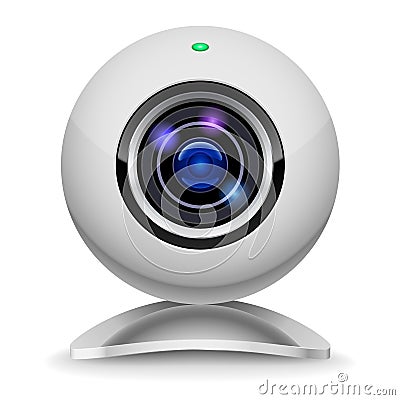 Realistic White Webcam Royalty Free Stock Photos - Image: 20331058
