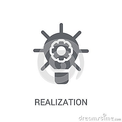 Realization Icon. Trendy Realization Logo Concept On White Background ...