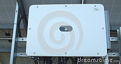 Back Panel of Powerful Servers Installed in the Rack of the Server Room ...