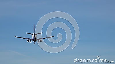 Overhead Flight of Modern Aircraft Stock Footage - Video of atmosphere ...