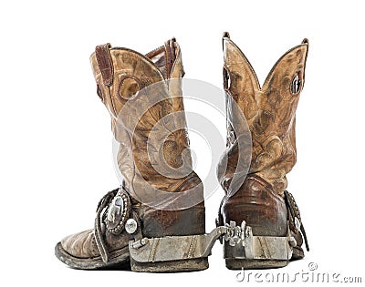 Rear View Of A Pair Of Cowboy Boots Stock Photo - Image: 30419970