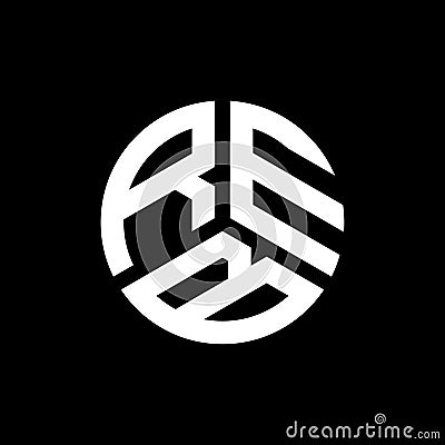 REB Letter Logo Design On Black Background. REB Creative Initials ...