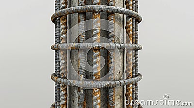 Rebar Steel Cage For Building Column In Reinforced Concrete ...