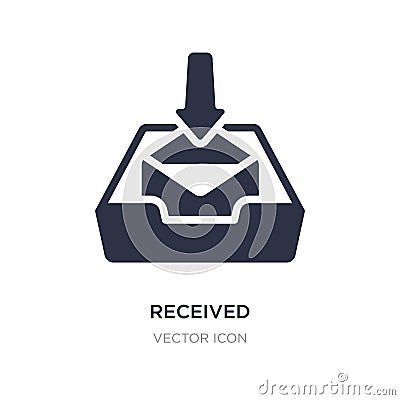 Received Icon On White Background. Simple Element Illustration From ...