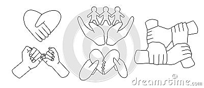 Reconciliation Concept. Holding Hands And Hearts. Reconciliation ...