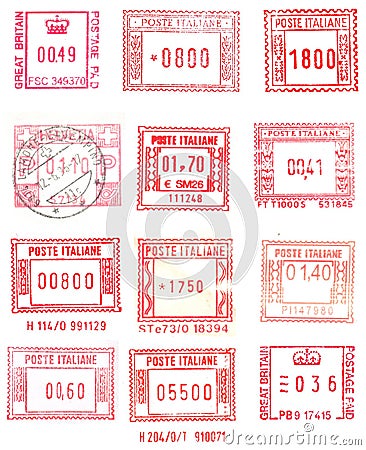 Rectangular Postage Stamps Stock Photography - Image: 8443072