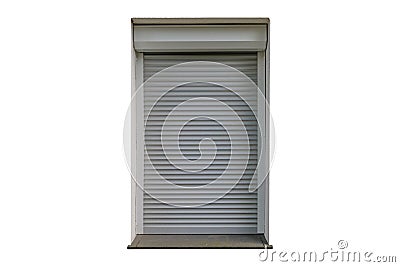 Rectangular Roller Shutter Windows Isolated On White Background. Stock ...