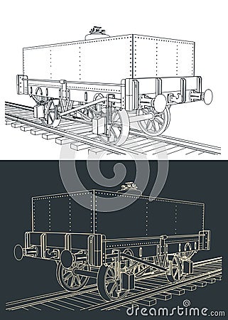 Rectangular Tar Tank Wagon Illustrations | CartoonDealer.com #281680700