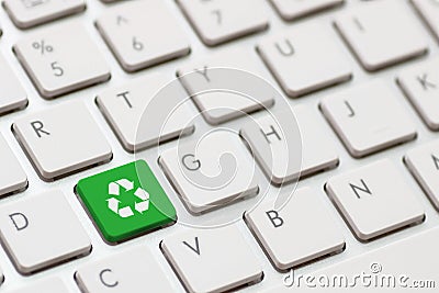 Recycle key stock photo. Image of word, support, protection - 12227984