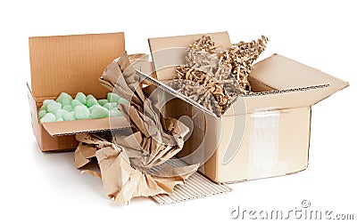 Recyclebares Verpackungsmaterial Stockfoto - Bild: 40558439