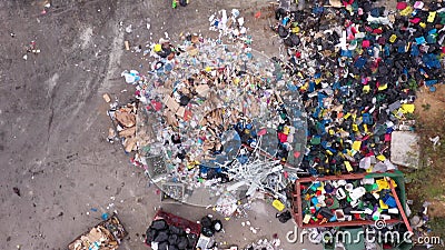 Recycling Plant. Solid Waste Management Stock Footage - Video of ...