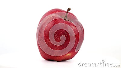The red apple is spinning stock footage. Video of fresh - 268541394