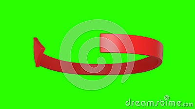 Red Arrow Loopable 4k Seamless Loop. Loading Arrow Animation of ...