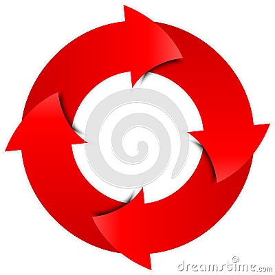 Red Arrows Circle Royalty Free Stock Photo - Image: 28647145