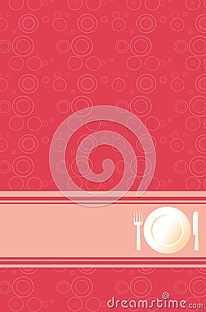 Red Background For Dinner Menu Cartoon Vector | CartoonDealer.com #21731299