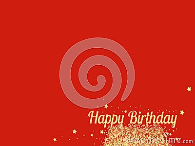 Red Background With Letters Glitter Happy Birthday Royalty-Free Stock ...