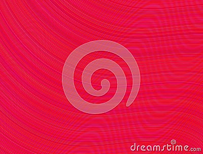 Red Background With Thin Lines, Waves. Vector Graphics And Design ...