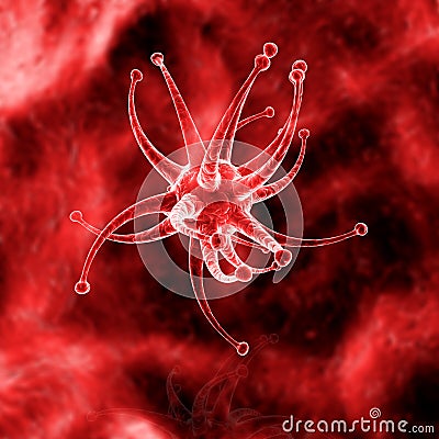 Red Bacteria Royalty Free Stock Photo - Image: 28798225