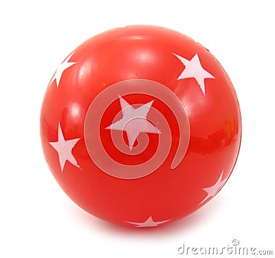 Red Ball With White Stars On It Royalty-Free Stock Photography ...